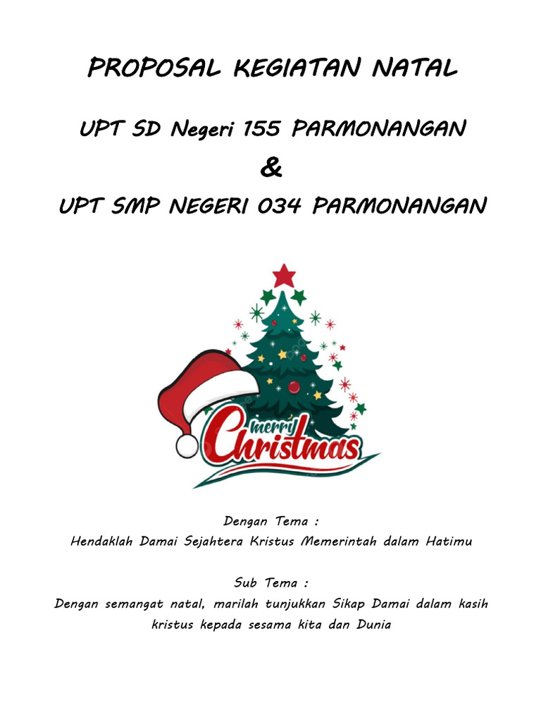 Proposal Perayaan Natal Parmonangan | PDF