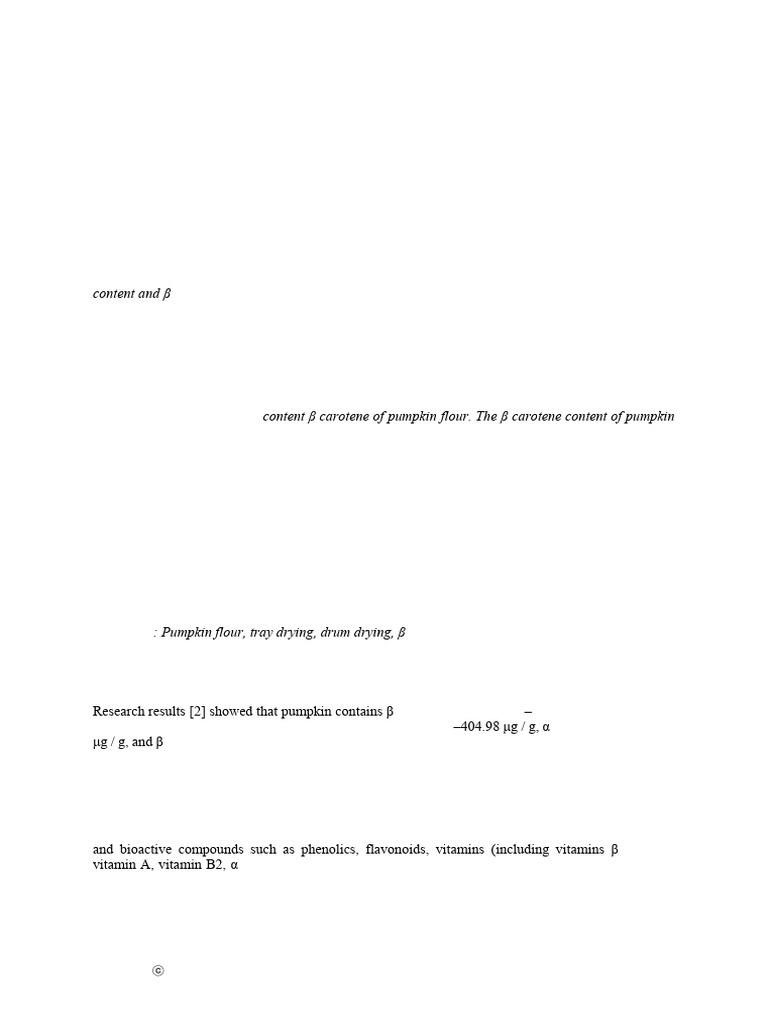 Effect Of Drying Method 1 Pdf Starch Cucurbita