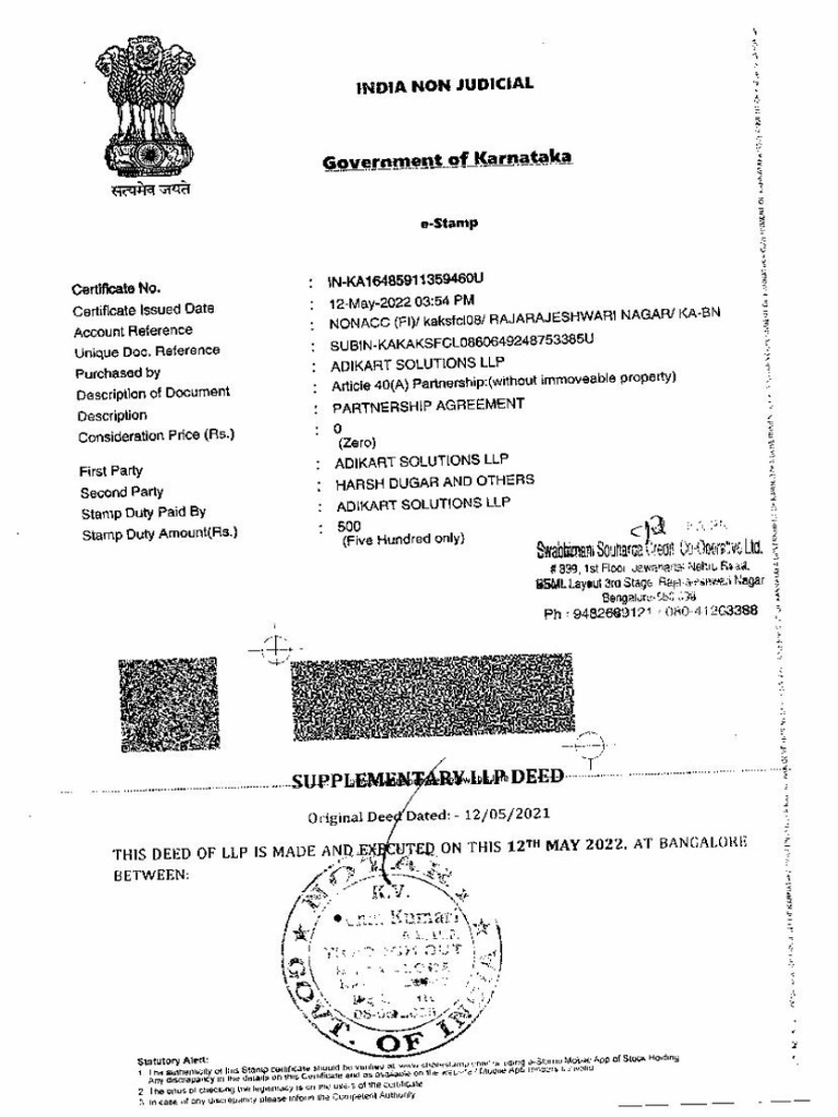 LLP Deed | PDF