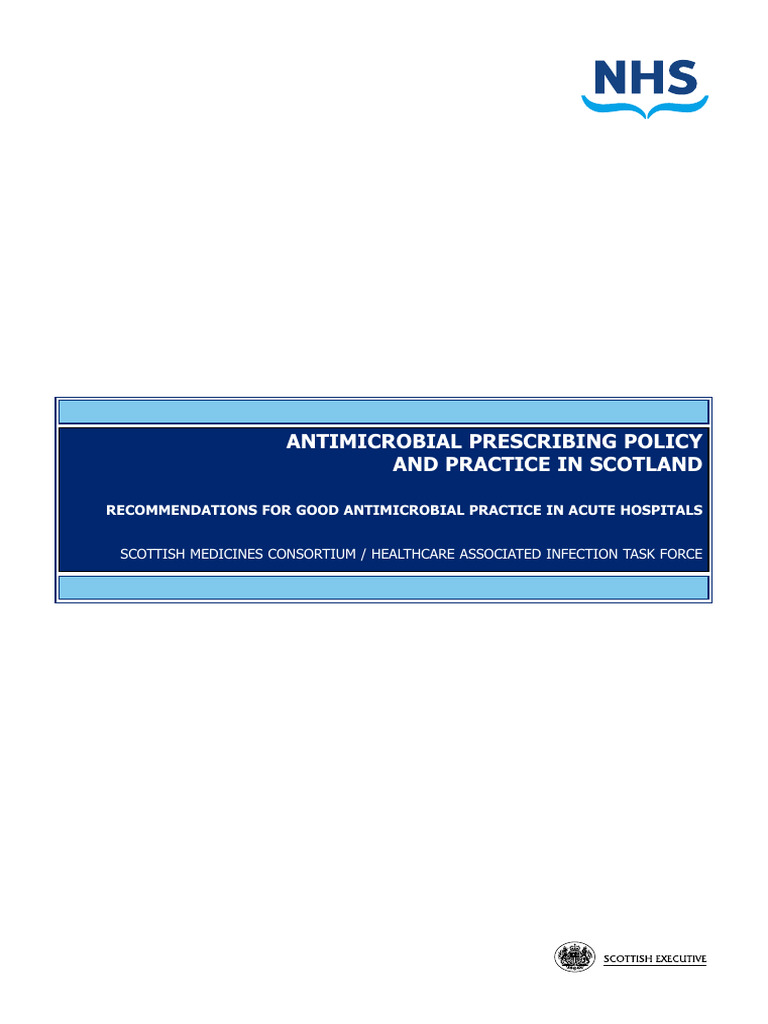 Antimicrobial Prescribing Policy and Practice in Scotland | PDF ...