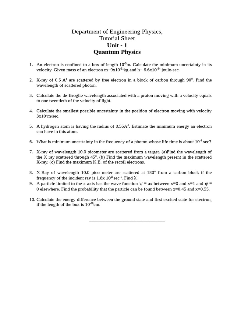 Assignment Unit 1 | PDF | Science & Mathematics