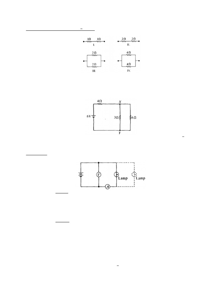 13a-Circuits MC Practice Problems - N | PDF | Series And Parallel ...