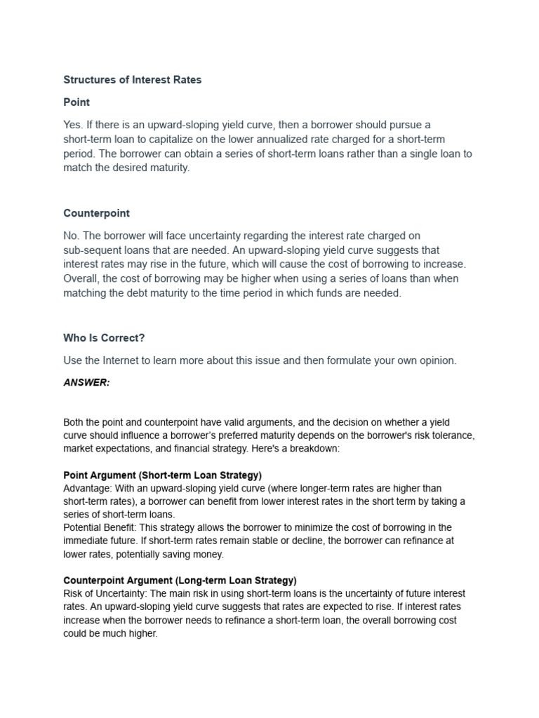 Borrowing Strategies Explained | PDF | Interest | Interest Rates