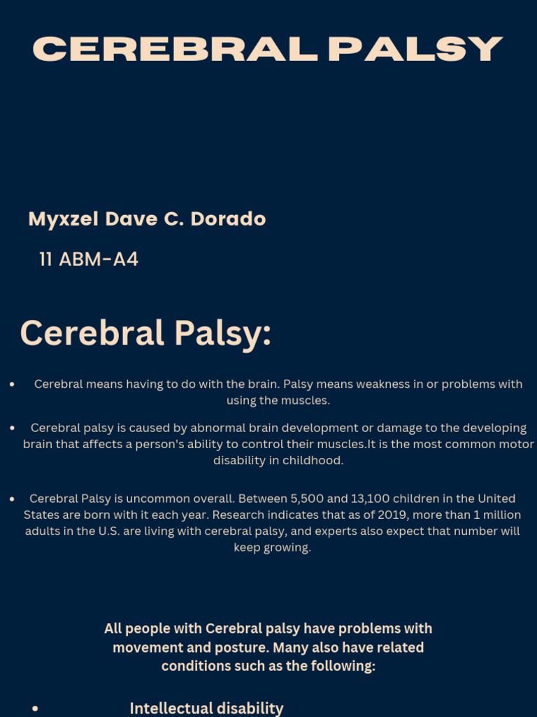 Understanding Cerebral Palsy | PDF | Self-Improvement | Wellness