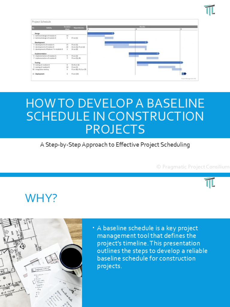 How To Develop A Baseline Schedule in Construction | PDF