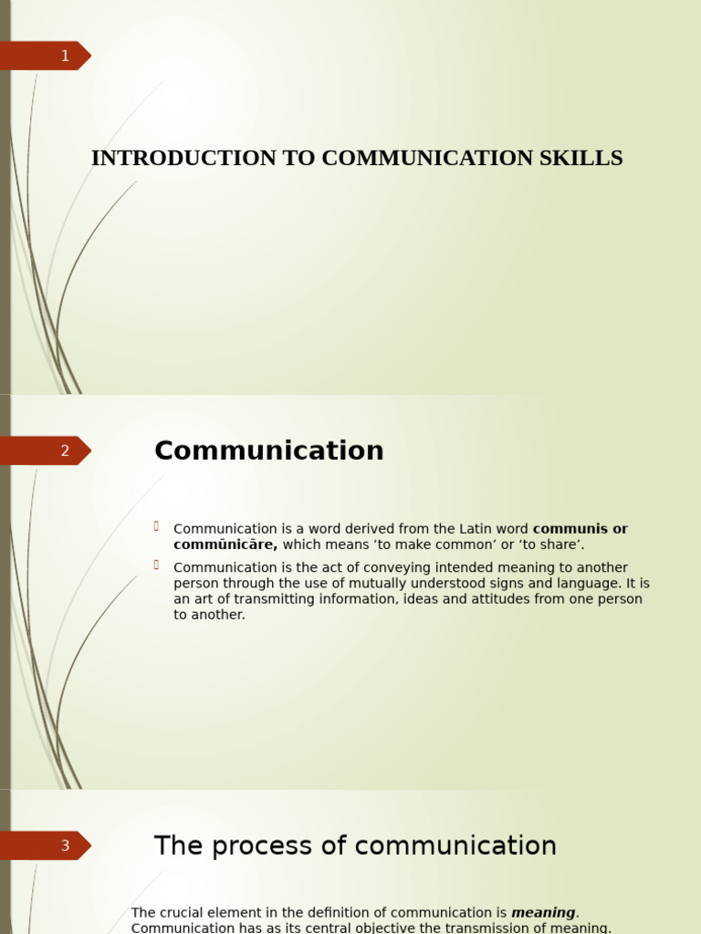 Understanding Communication Skills | PDF | Communication | Nonverbal ...