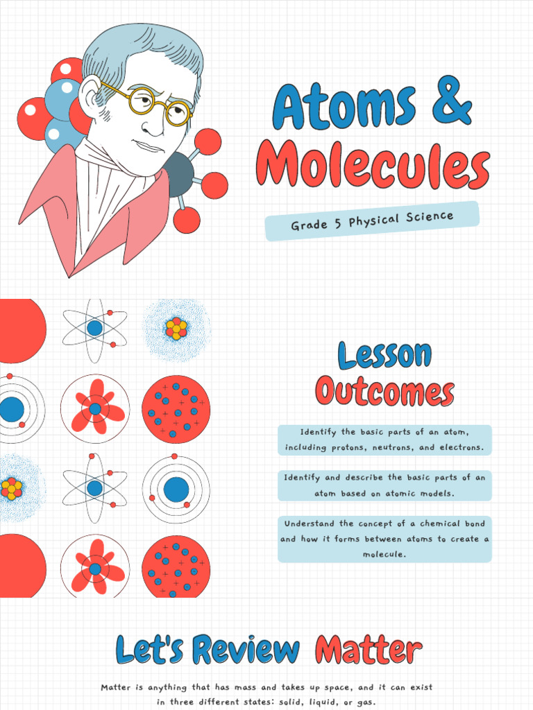 Atoms and Molecules Presentation For Grade 6 - PDF | PDF | Atoms ...
