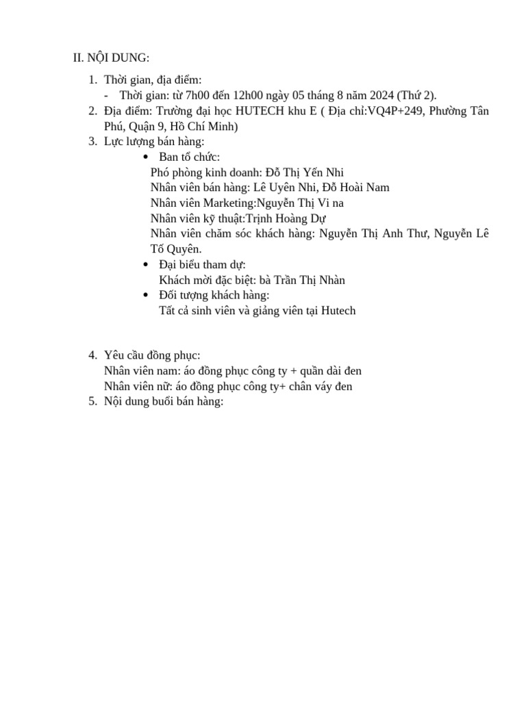 N I Dung Bán Hàng | PDF