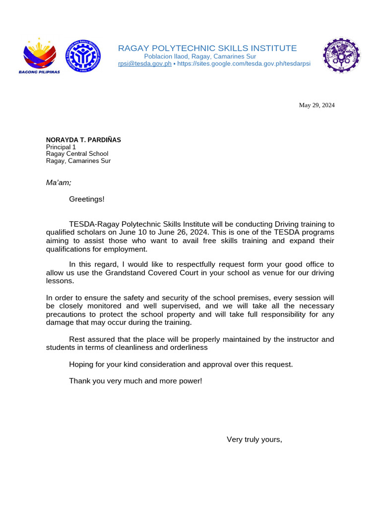 Letter To Central | PDF