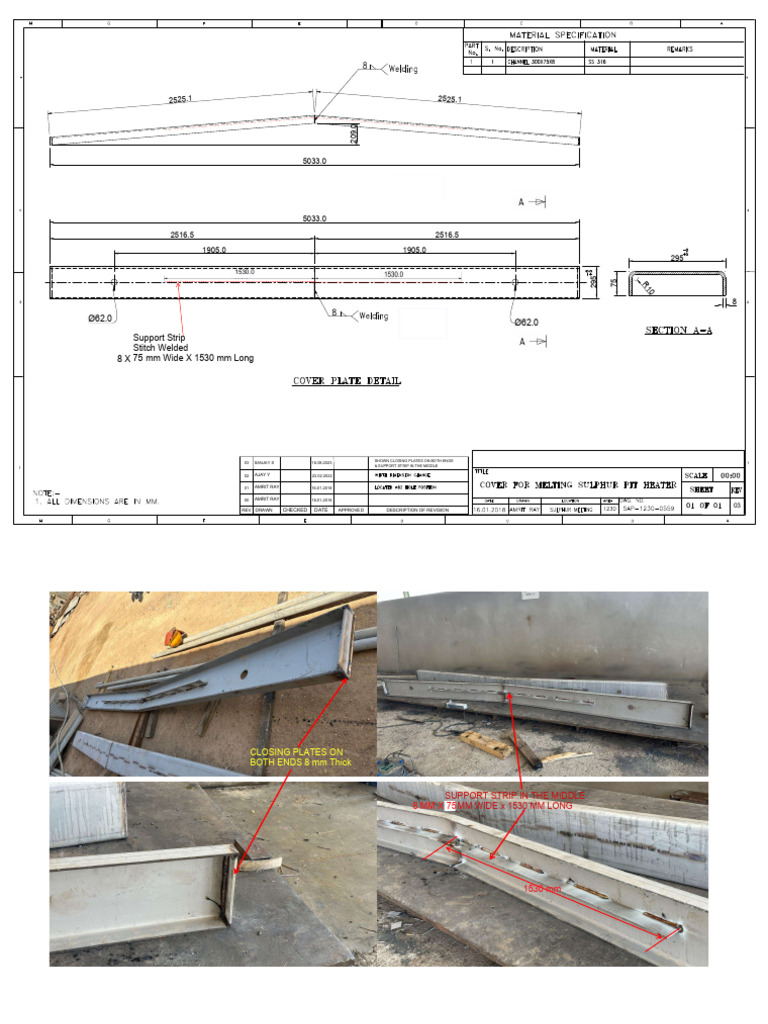 REVISED DRAWING - Cover Plate | PDF | Welding | Construction