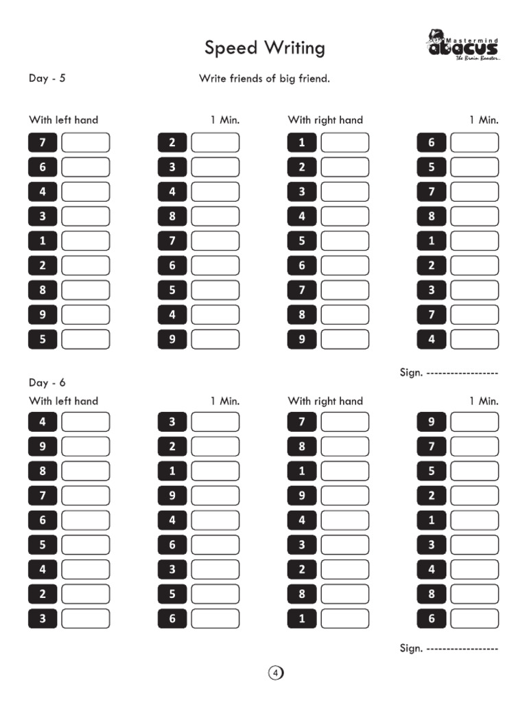 Day 5 - 6 Speed Writing | PDF