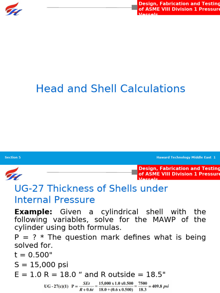 2 - Head-Shell Calc. | PDF | Sphere | Pressure