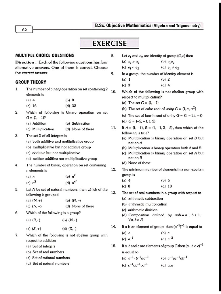 Algebra and Trigonometry | PDF