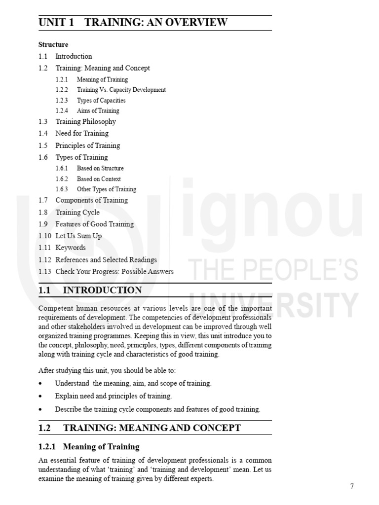 Unit 1 | PDF | Policy | Capacity Building