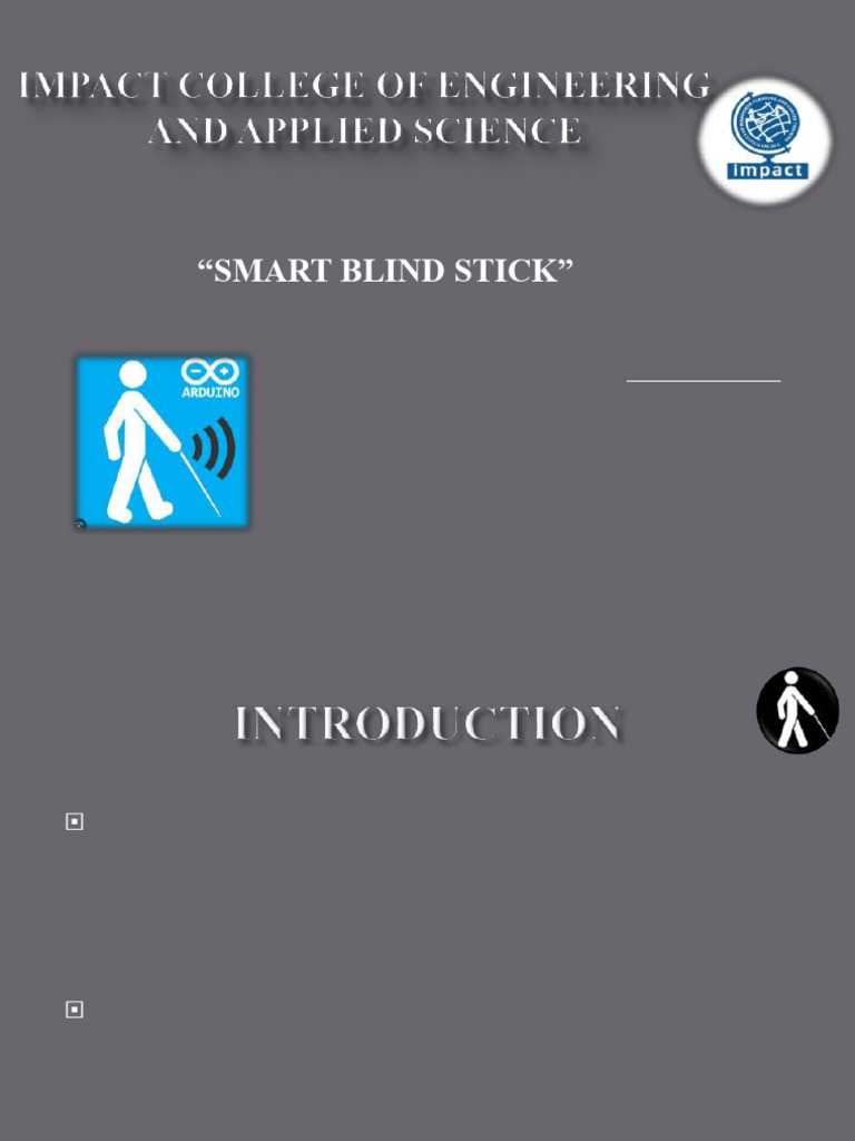 Final PPT Sbs | PDF | Arduino | Visual Impairment