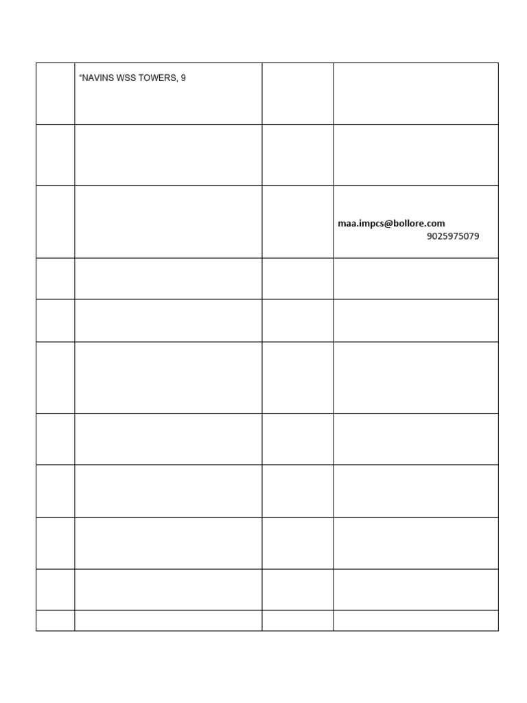 CHA List | PDF | Logistics