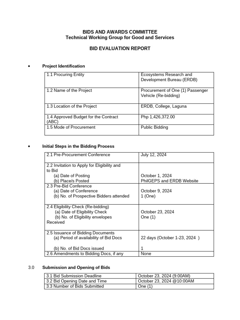 TWG-Report - Baguio - Final With Esig | PDF | Specification (Technical ...
