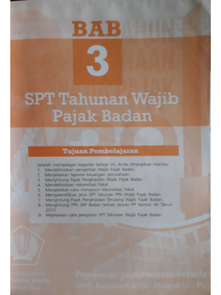 Administrasi Pajak Bab 3 XII AKL - 2024 | PDF