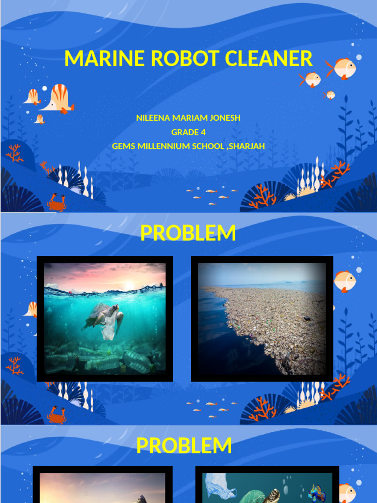 Marine Robot Cleaner for Ocean Pollution | PDF