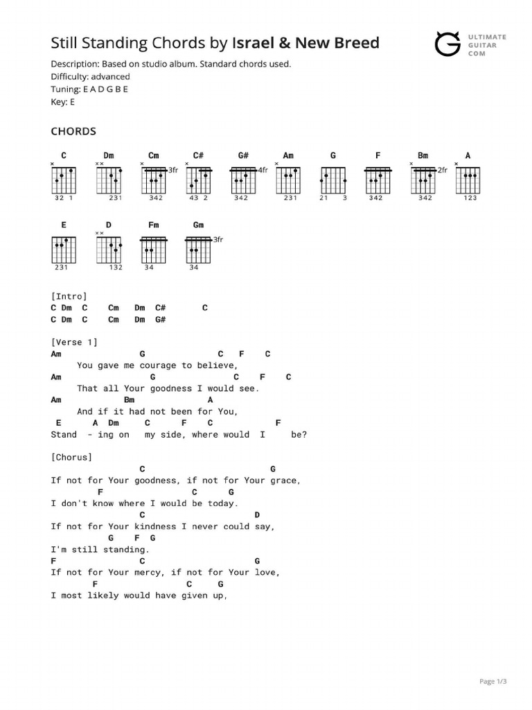 Still Standing Chords | PDF