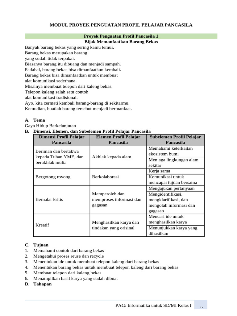 Modul Proyek (Informatika) | PDF | Seni