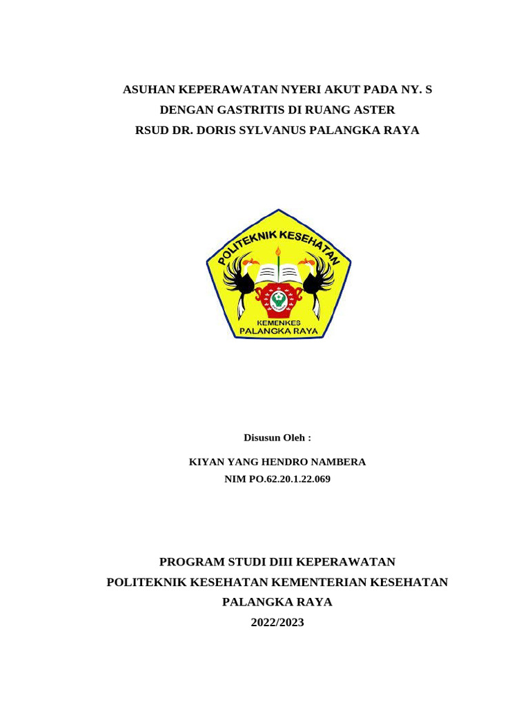 ASKEP ASTER NYERI AKUT PADA Ny. S - Sangat Fix | PDF