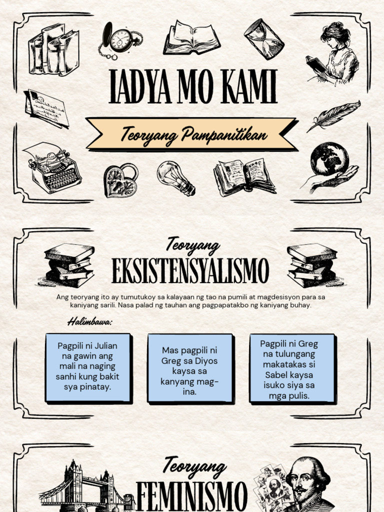 Literary Periods Historical Timeline Presentation in Beige Black ...