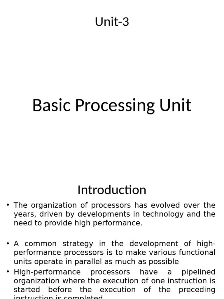 Unit 3 Part 1 | PDF | Central Processing Unit | Computer Engineering