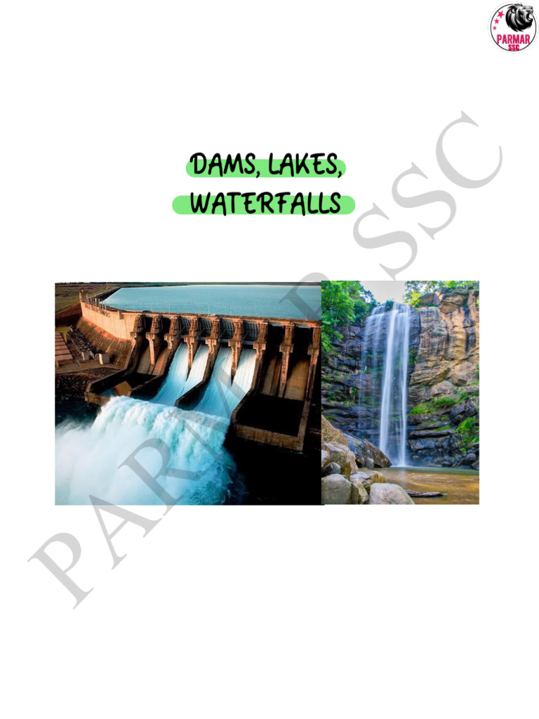 Parmar SSC: Dams, Lakes, Waterfalls | PDF | Hydrology | Water