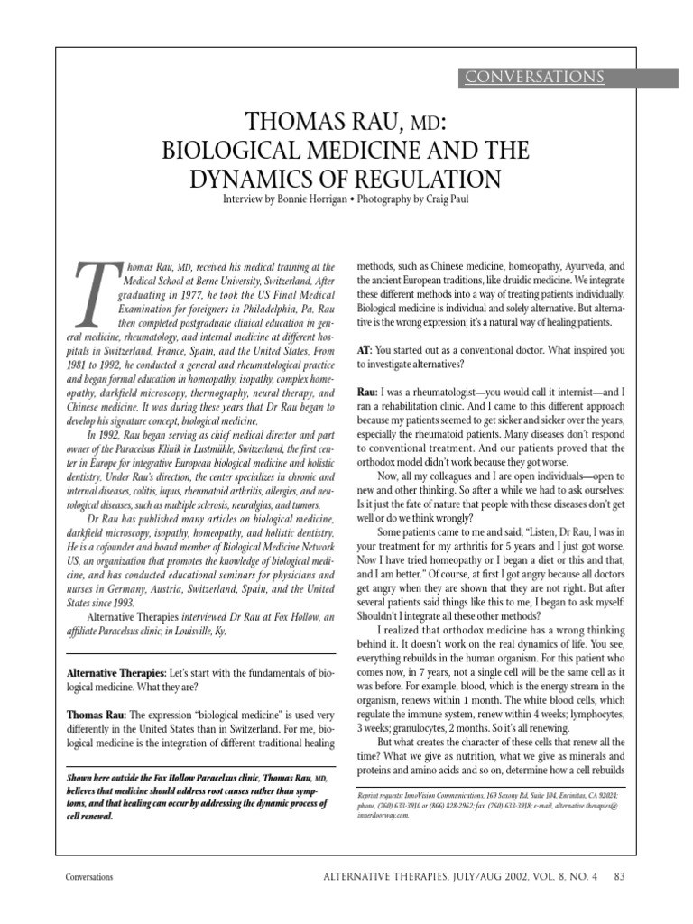 Integrative Biological Medicine | PDF | Cancer | Homeopathy