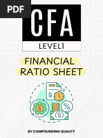 CFA Level 1 Financial Ratios Cheat Sheet 1728410311 | PDF | Dividend ...