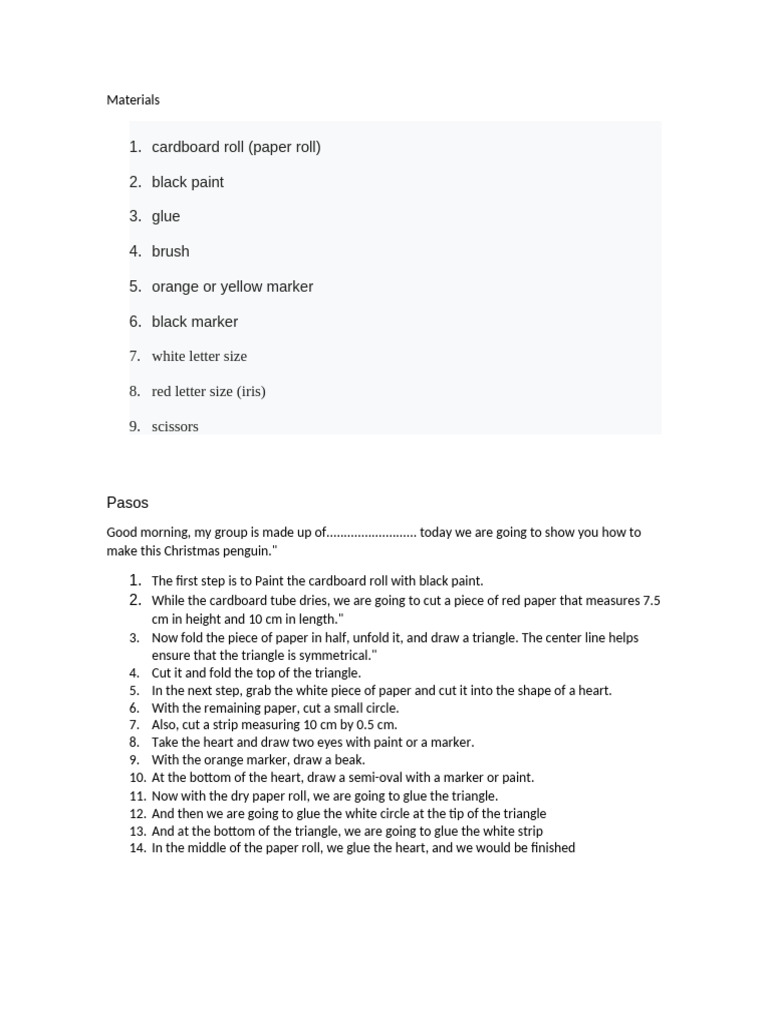 Materials Ingles Pinguino | PDF