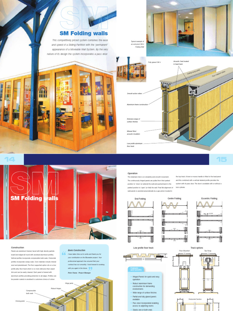 Sliding Partition Moveable Wall System | PDF | Wall | Door