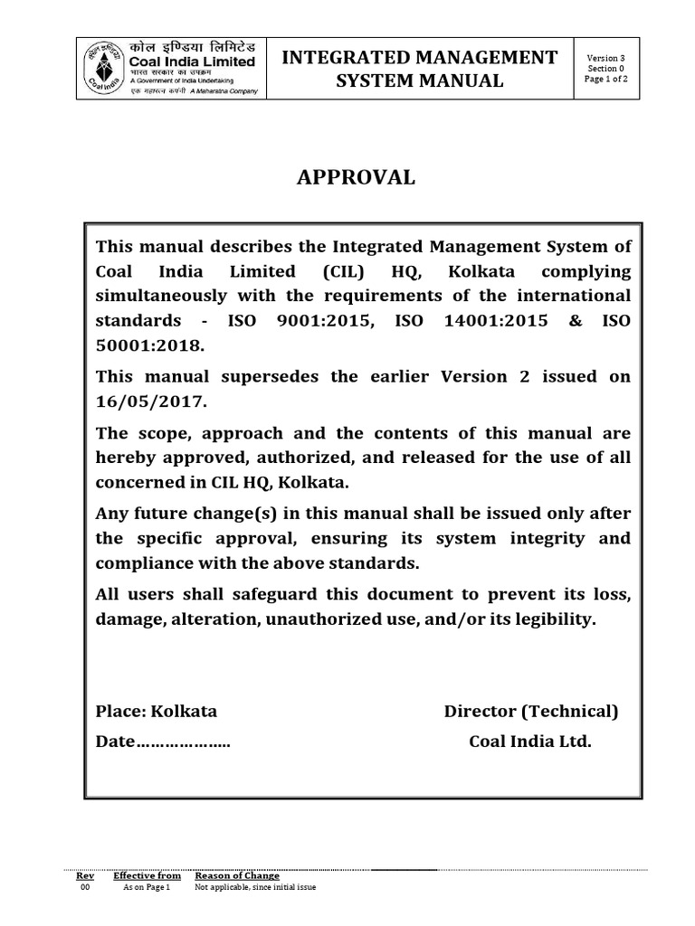 Revised Ims Manual Cil1 | PDF | Business