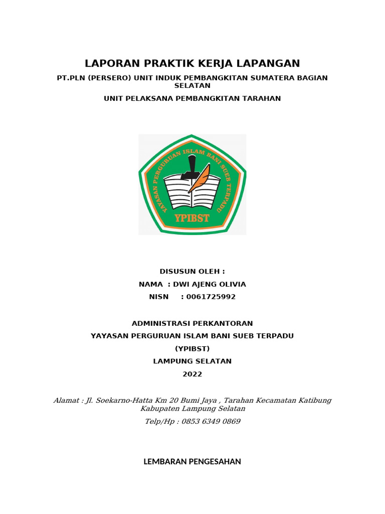 Laporan PKL Dwi Ajeng Olivia-1 | PDF