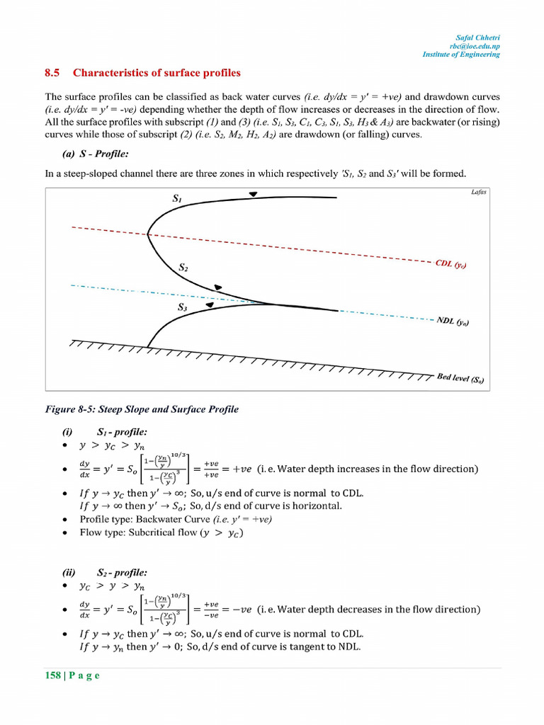 20 Hydraulics Class Note | PDF