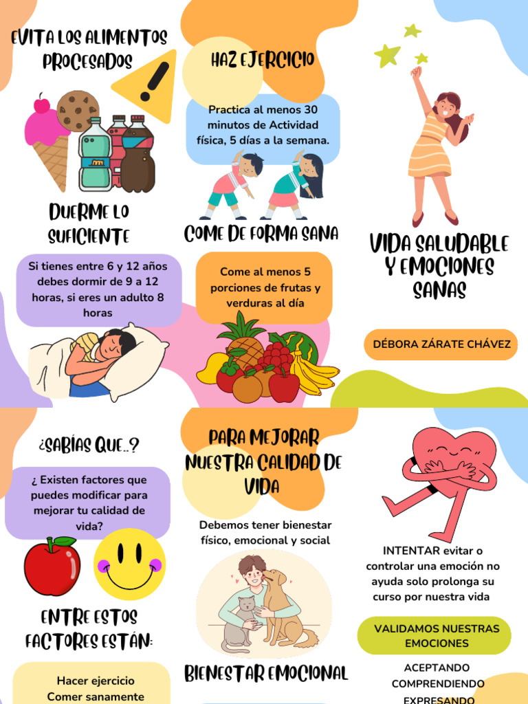 Triptico Vida Saludable | PDF