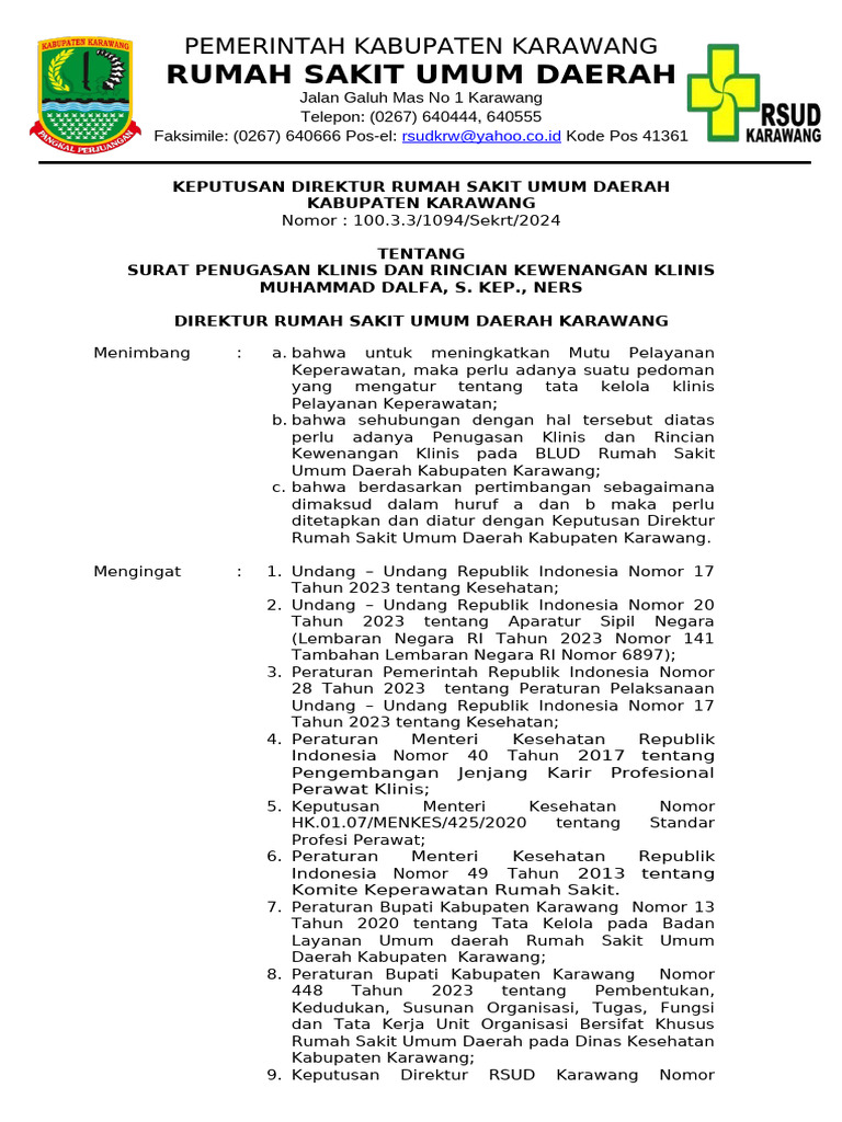 SPK PK I Muhammad Dalfa | PDF