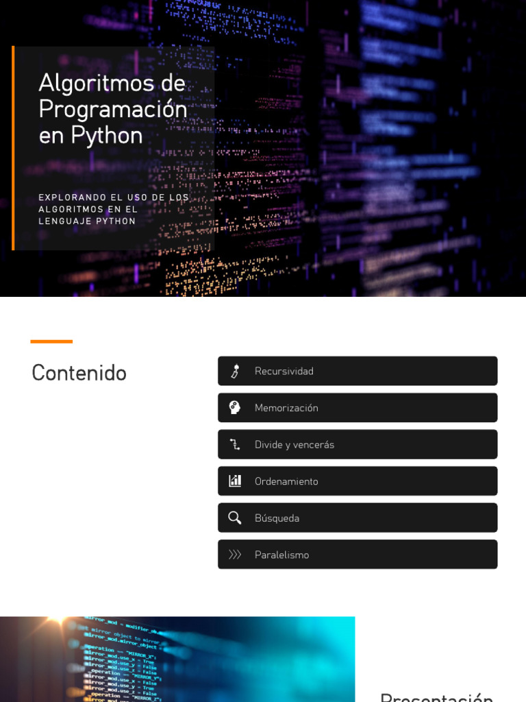 Tema 8 Algoritmos de Programación en Python | PDF | Algoritmos | Programación de computadoras