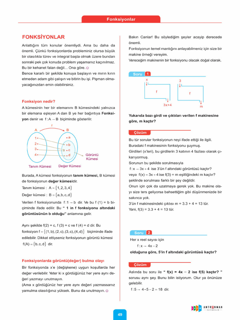 Fonksiyonlar Ant | PDF