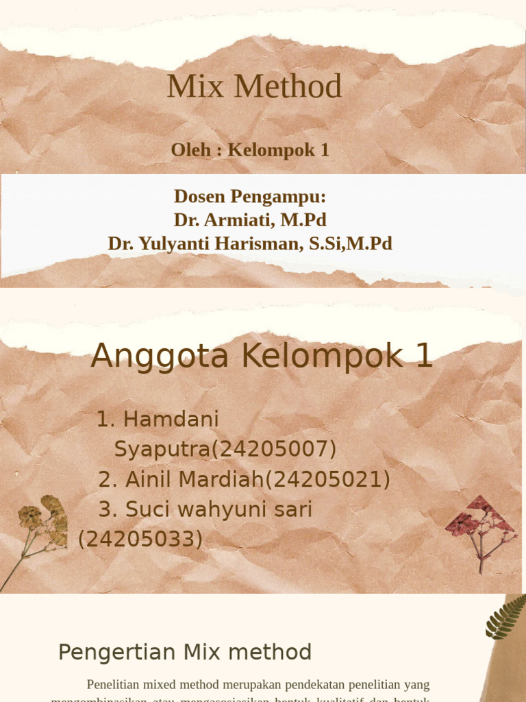Panduan Lengkap Metode Mix dalam Penelitian | PDF