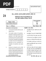 Administration Section Written Test Questions | PDF | Microsoft Office ...