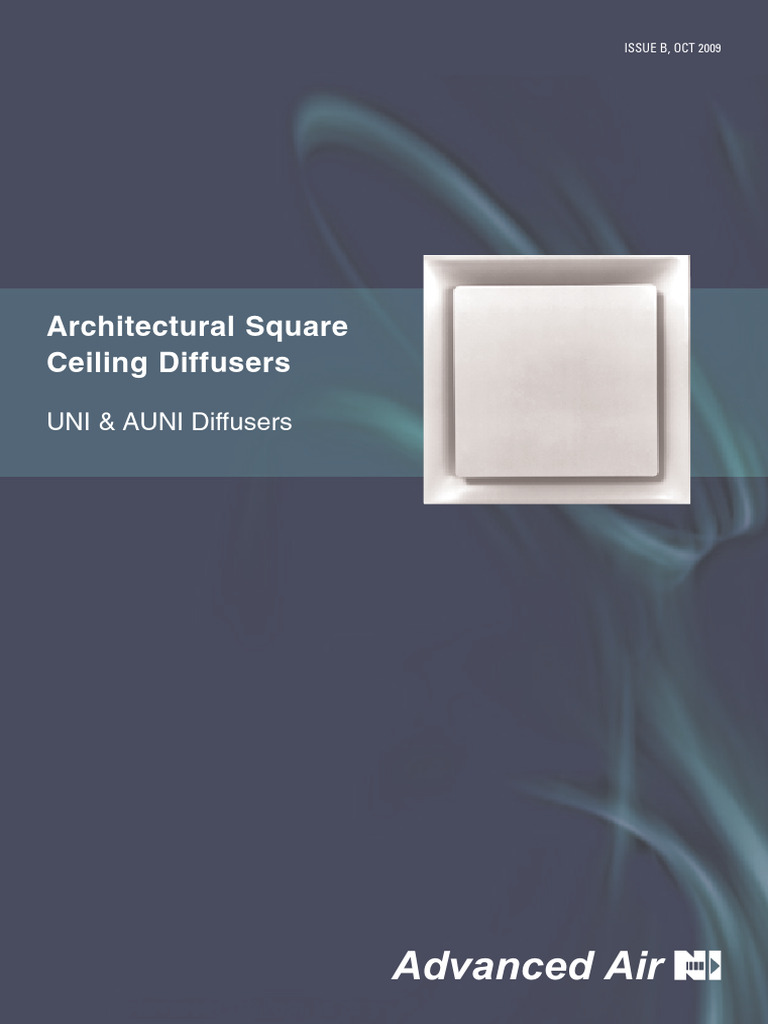 Uni Diffuser Catalogue Oct 2009 | PDF | Duct (Flow) | Sheet Metal