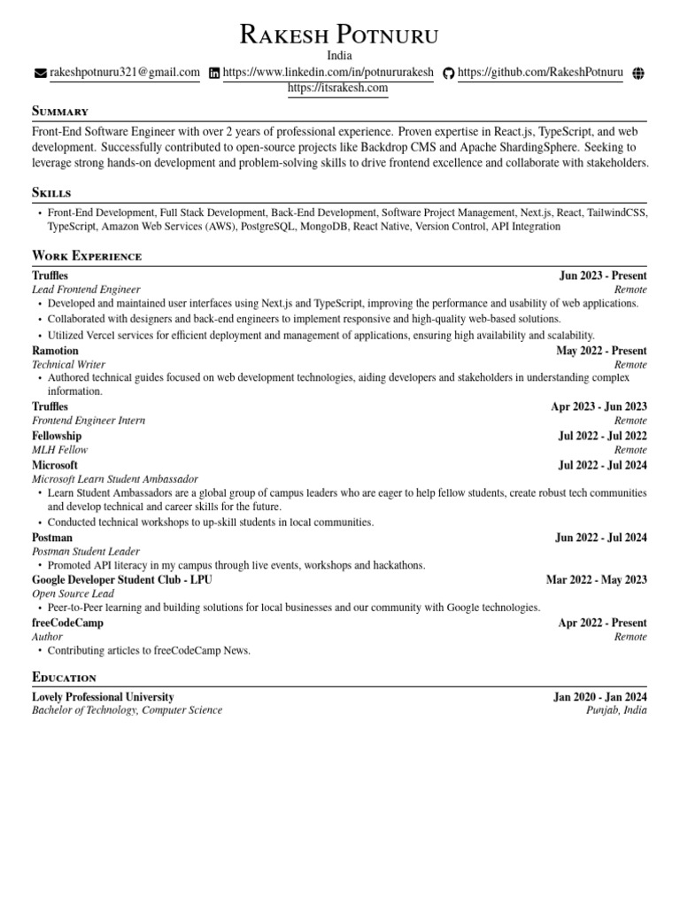 Resume Cef3445d | PDF | Web Development | Software Engineering