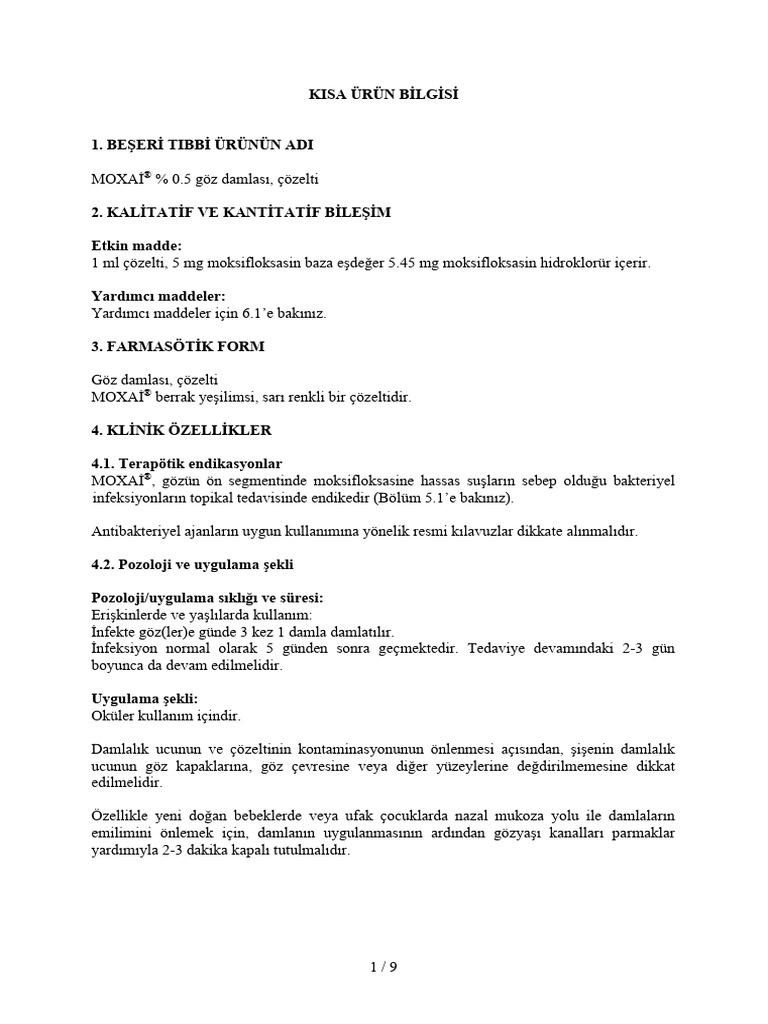 Moxai Goz Damlasi | PDF