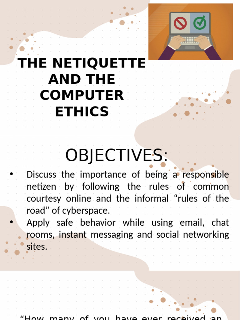 n Etiquette | PDF | Online Chat | Internet