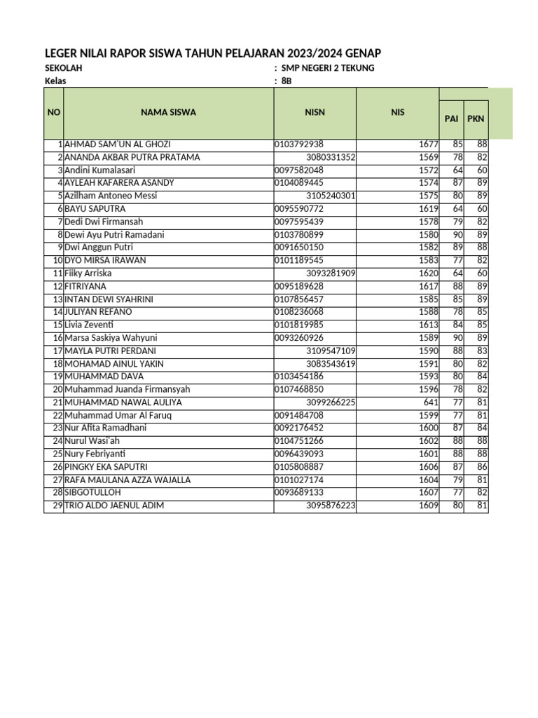 Leger 20232 8B | PDF