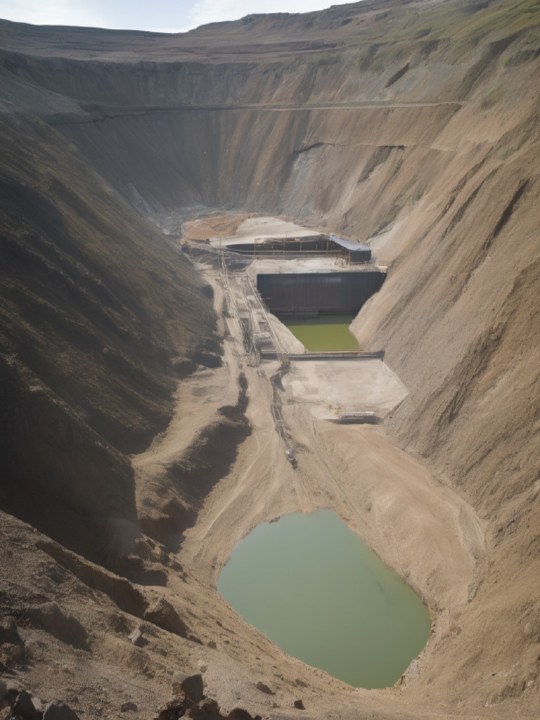 A Photograph Showing A Natural, Undisturbed Landscape Above An ...