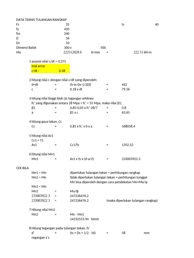 SBB 2 PERHITUNGAN BALOK Pada Buku SBB | PDF