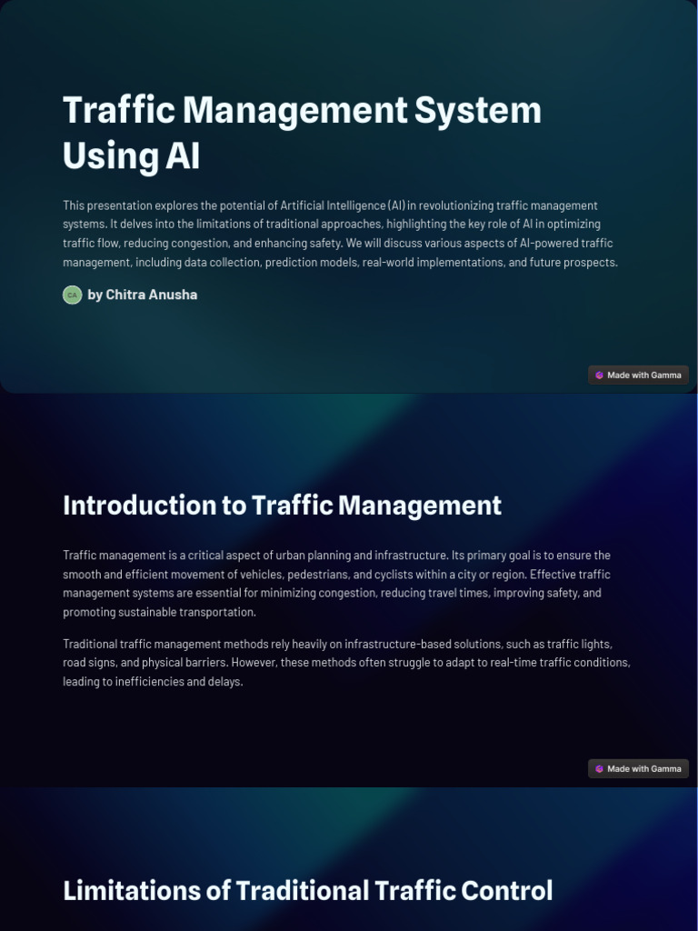 Traffic Management System Using AI 1 | PDF | Artificial Intelligence ...